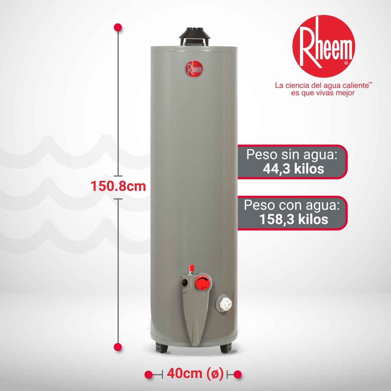Rheem De Acumulación a Gas Natural 30 Galones | Su Drywall